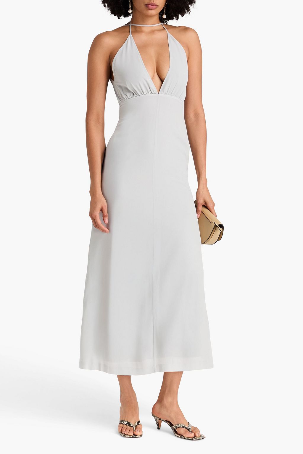 TOTEME Silk crepe de chine maxi dress | THE OUTNET