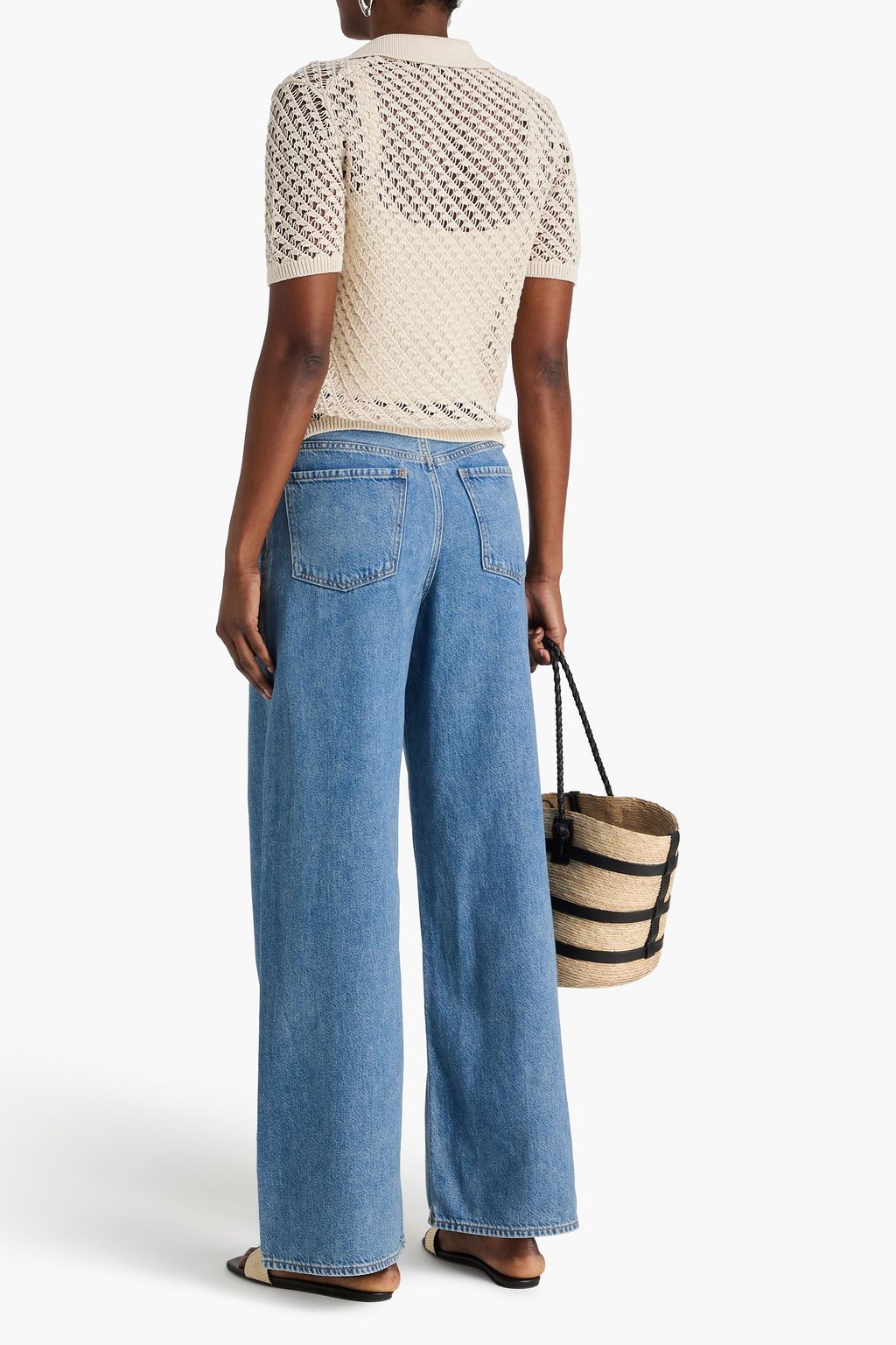 THEORY High-rise wide-leg jeans | THE OUTNET