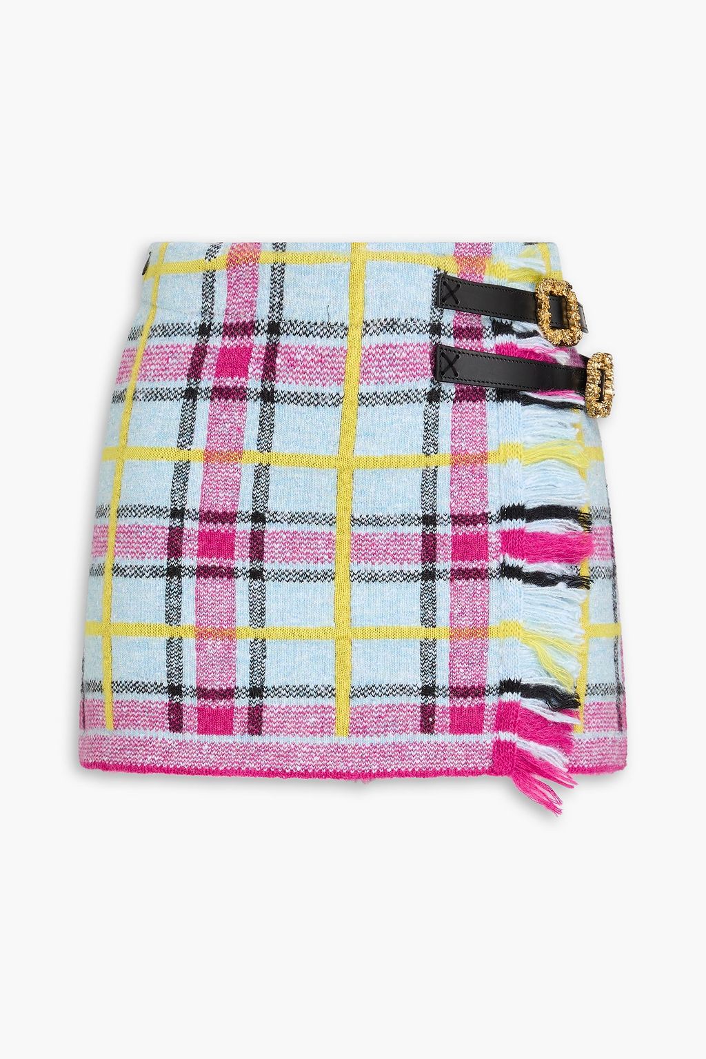 CORMIO Checked knitted mini skirt | THE OUTNET