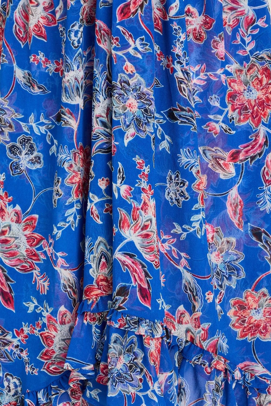 MISA LOS ANGELES Xirena off-the-shoulder ruffled floral-print georgette ...