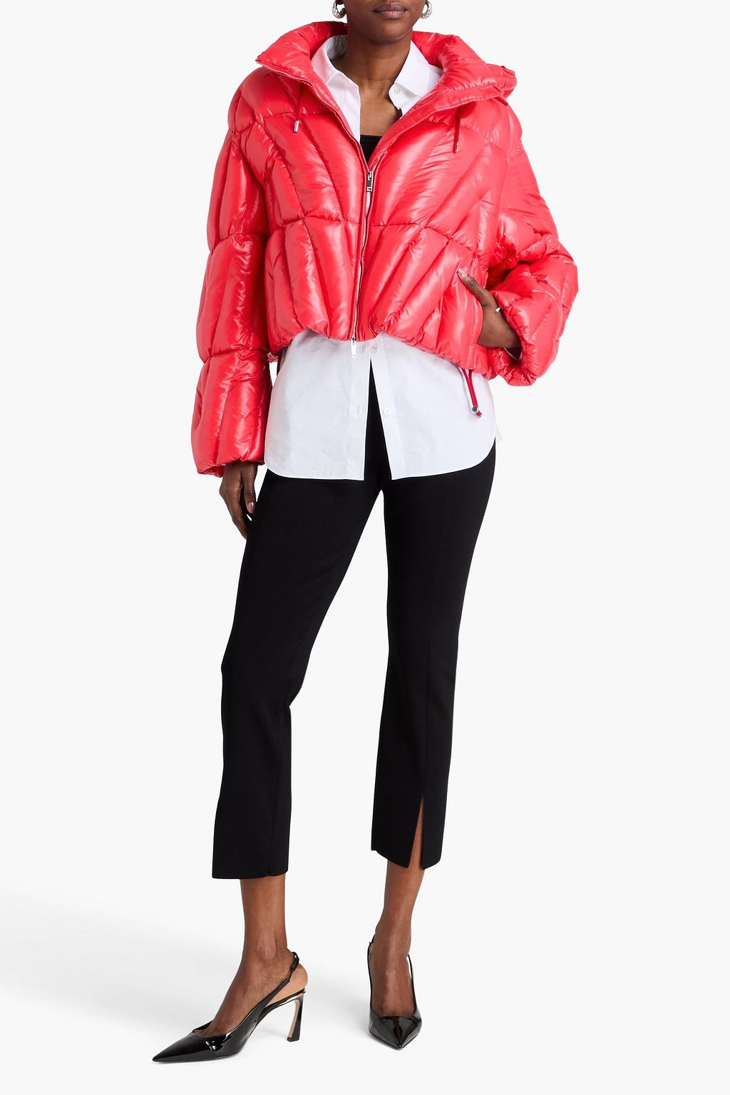 VALENTINO GARAVANI Quilted shell hooded jacket | THE OUTNET