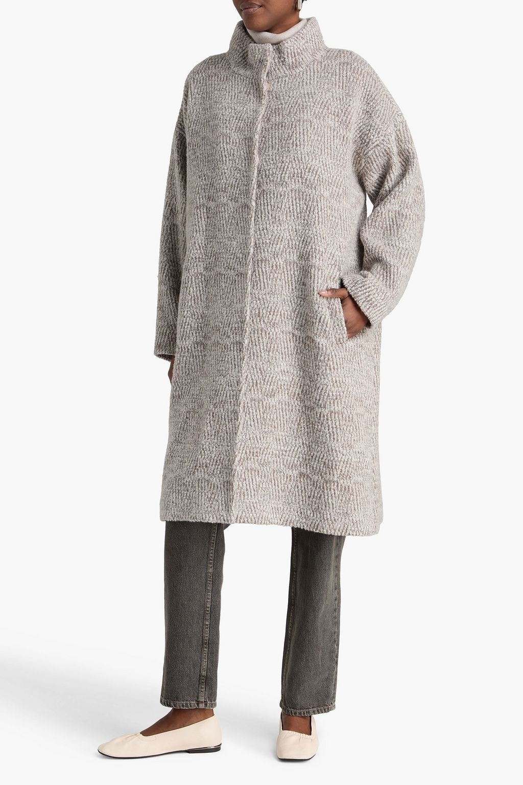 EILEEN FISHER Alpaca, wool and silk-blend coat | THE OUTNET