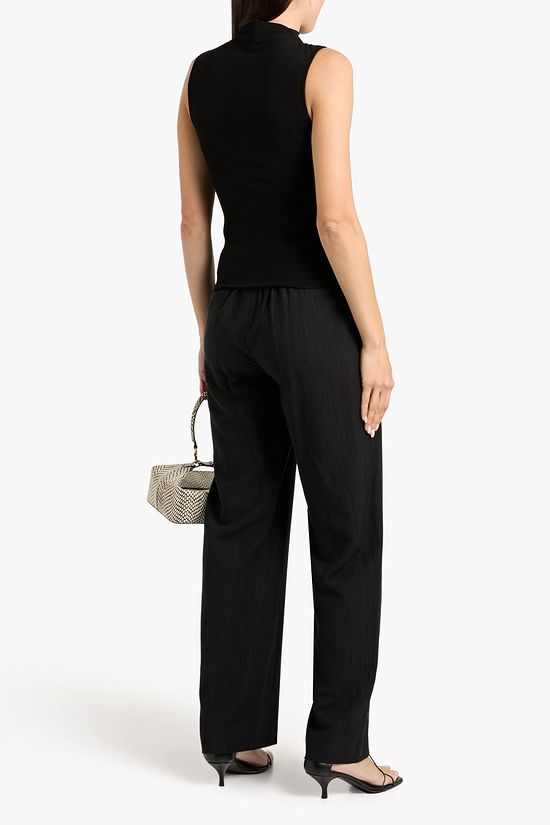 THEORY Lyocell-blend crepon straight-leg pants | THE OUTNET