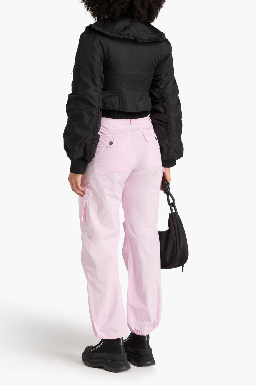 GANNI Cropped shell jacket | THE OUTNET