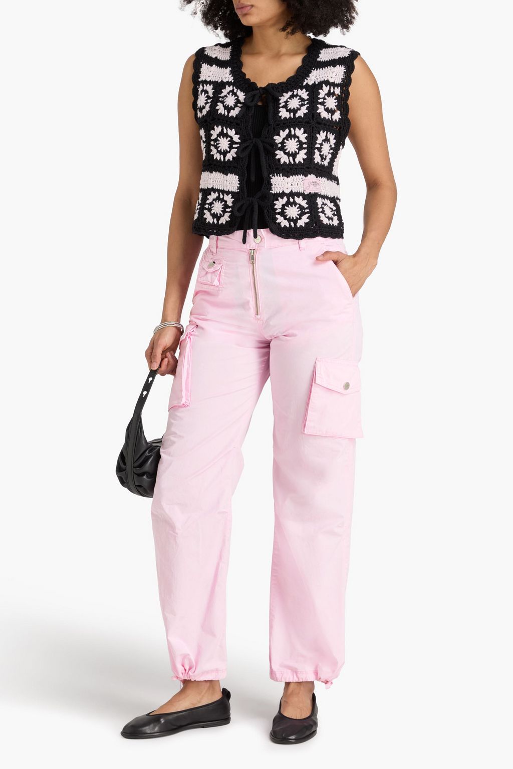 GANNI Cotton-twill cargo pants | THE OUTNET
