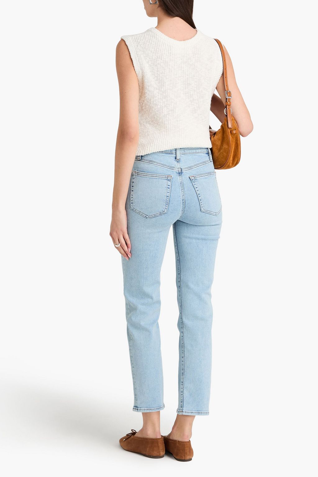 FRAME Le Sleek Straight high-rise straight-leg jeans | THE OUTNET