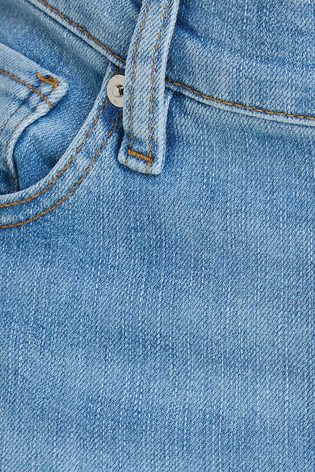 FRAME Le Sleek Straight high-rise straight-leg jeans | THE OUTNET
