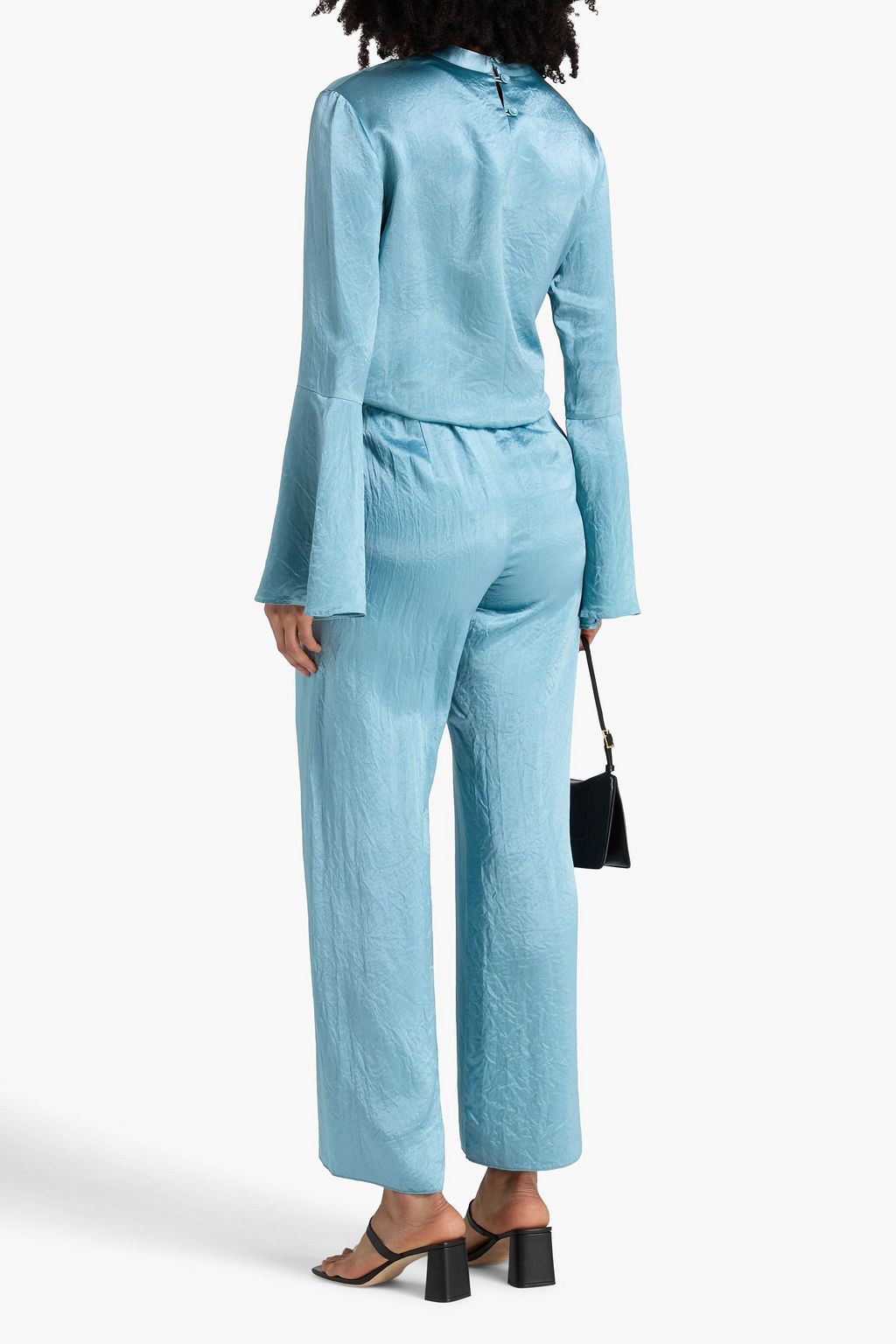 NANUSHKA Brenda satin wide-leg pants | THE OUTNET