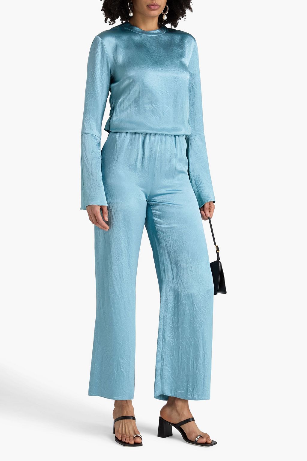 NANUSHKA Brenda satin wide-leg pants | THE OUTNET