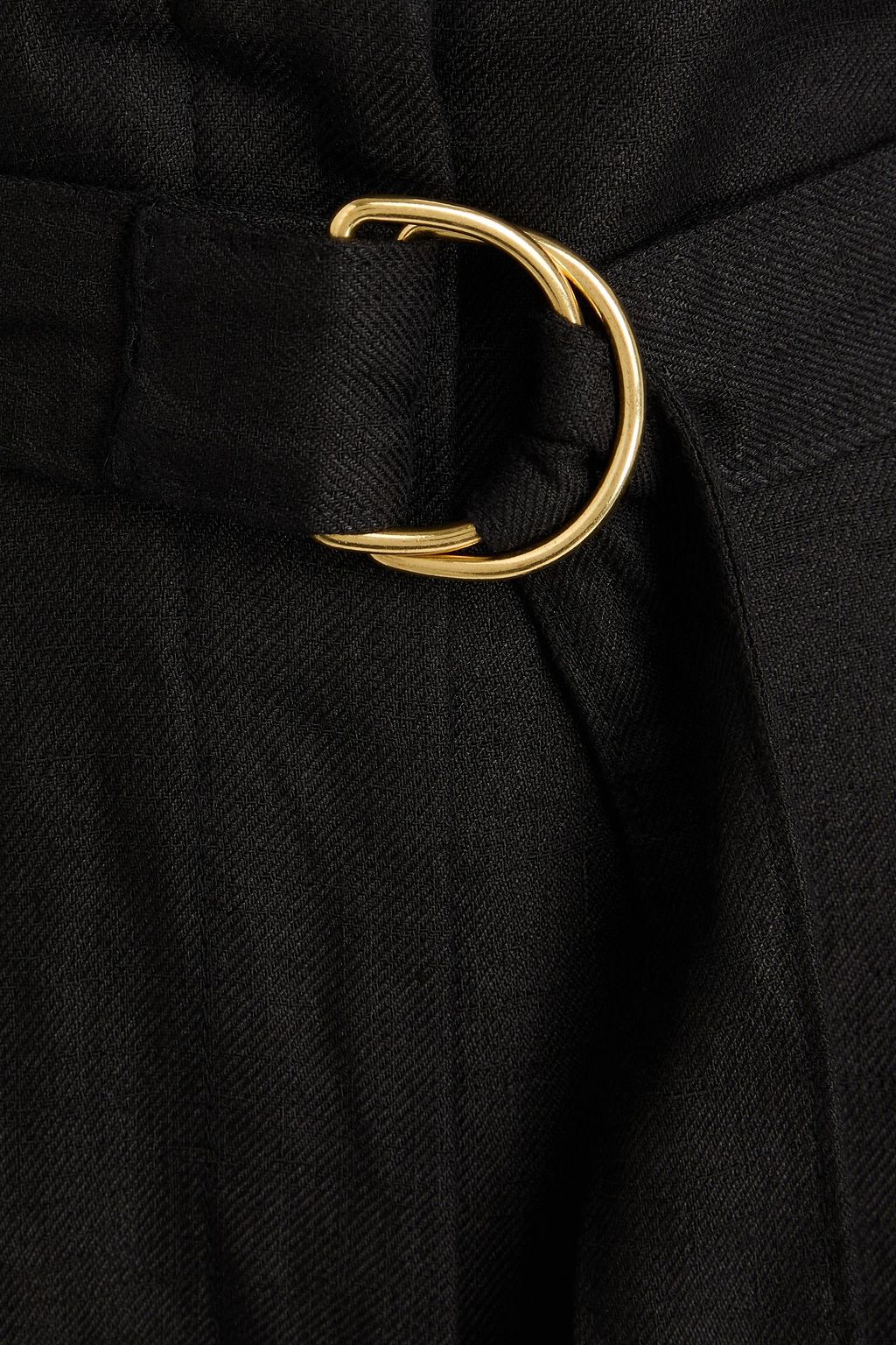 ANOTHER TOMORROW Belted pleated linen-blend twill tapered pants | THE ...