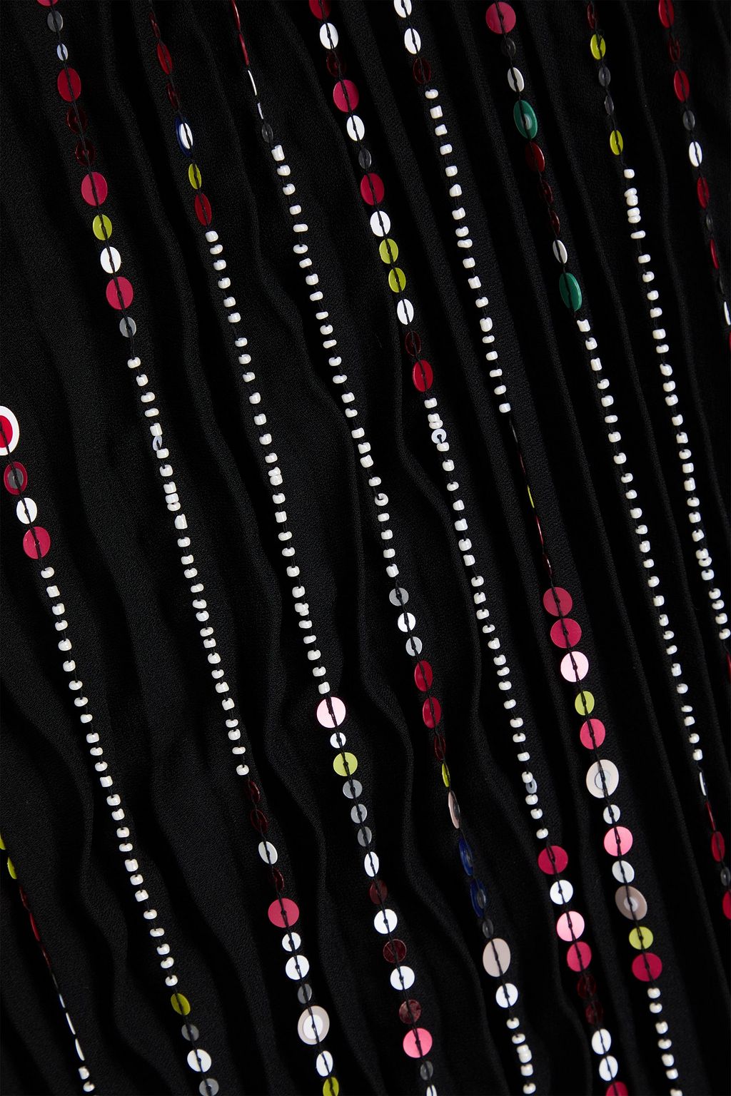 FARM RIO Embellished pleated crepe midi dress | THE OUTNET