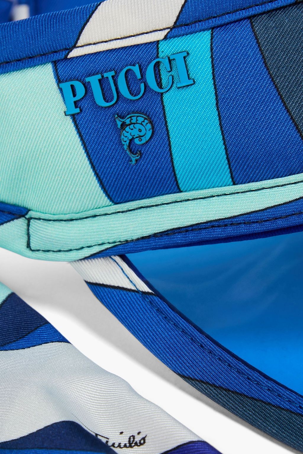 PUCCI Printed PVC and silk-twill visor | THE OUTNET
