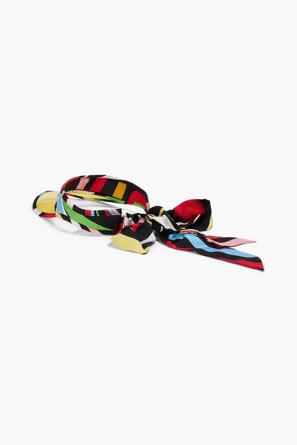 PUCCI Printed PVC and silk-twill visor | THE OUTNET