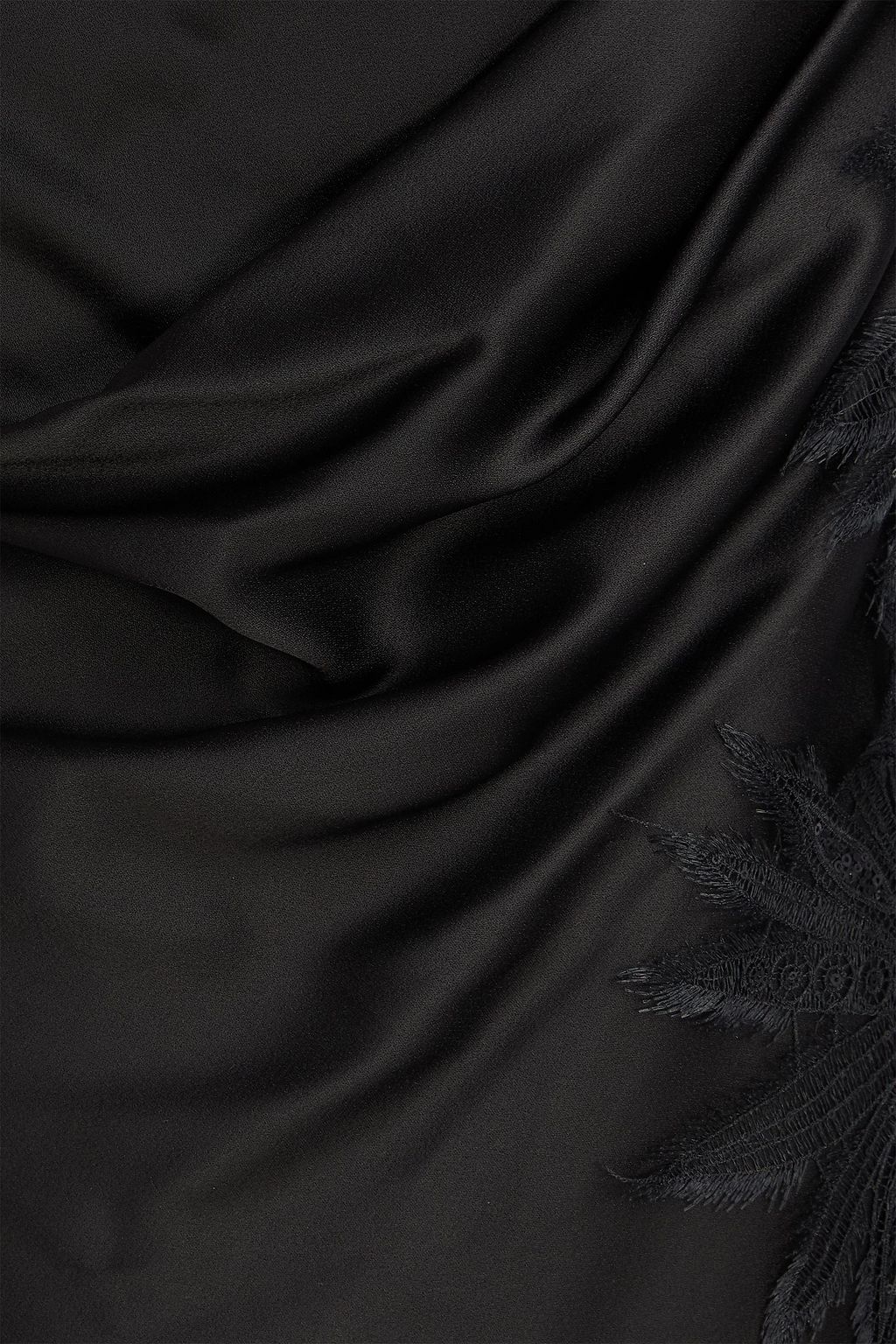 VICTORIA BECKHAM Asymmetric draped satin gown | THE OUTNET