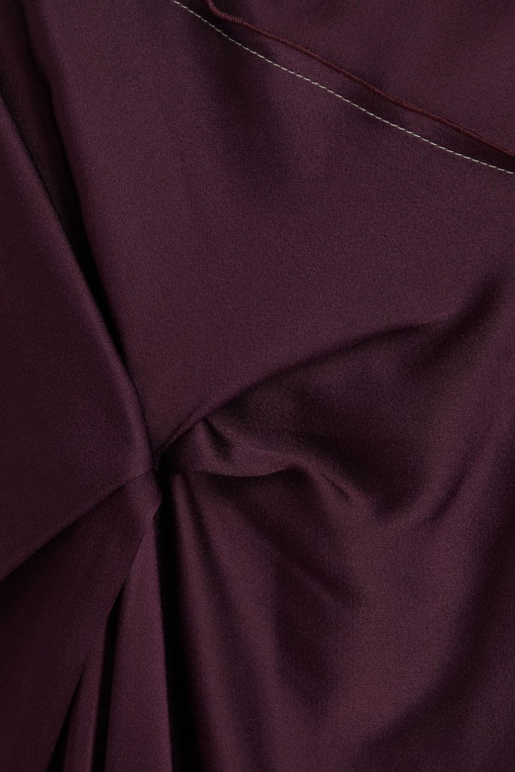 VICTORIA BECKHAM Draped satin-crepe maxi dress | THE OUTNET