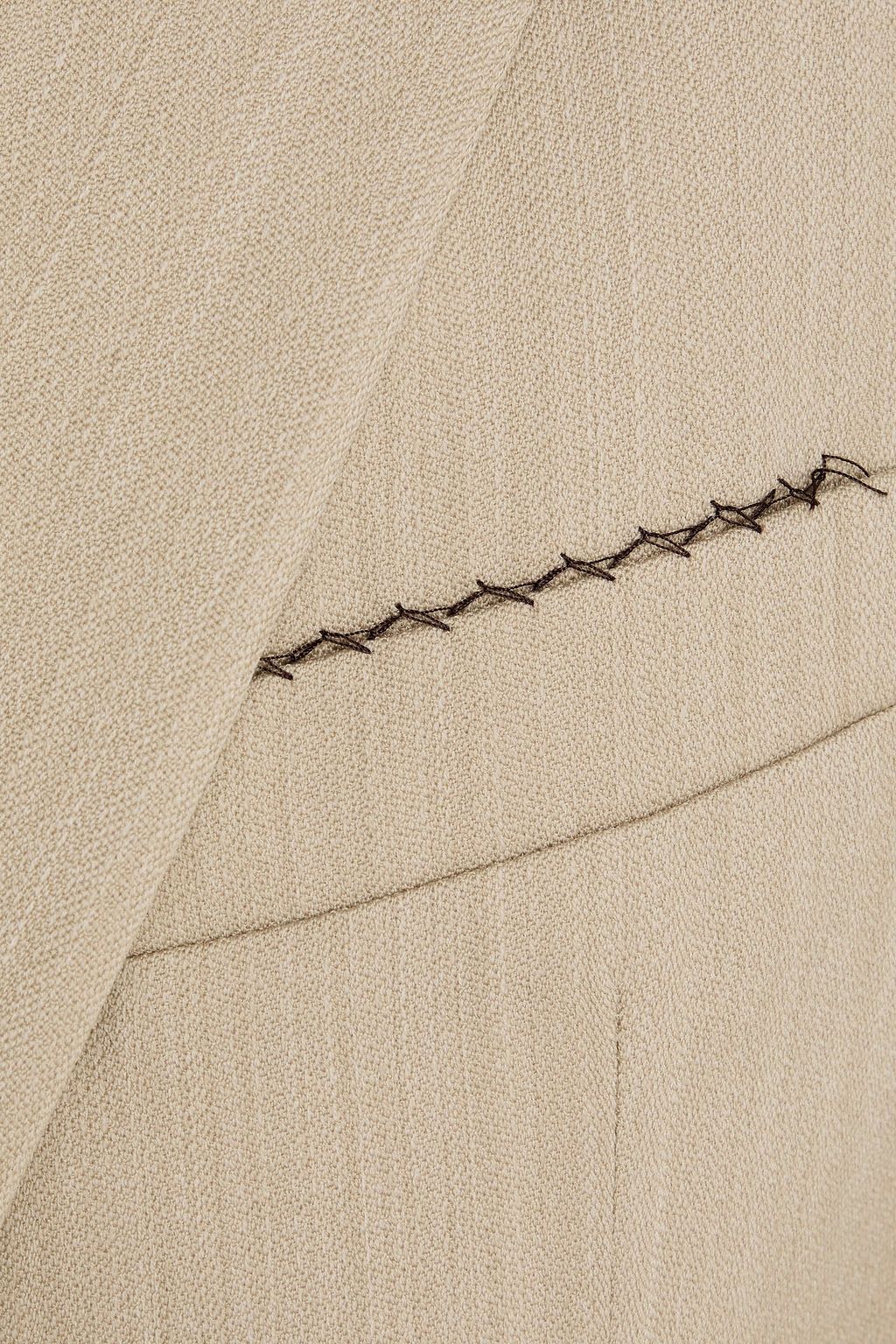 VICTORIA BECKHAM Belted wool-crepe blazer | THE OUTNET