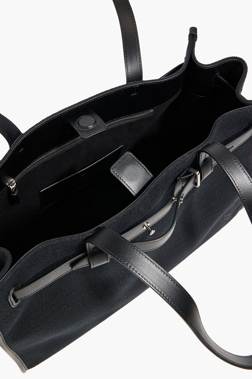 PROENZA SCHOULER Belted leather-trimmed canvas tote | THE OUTNET