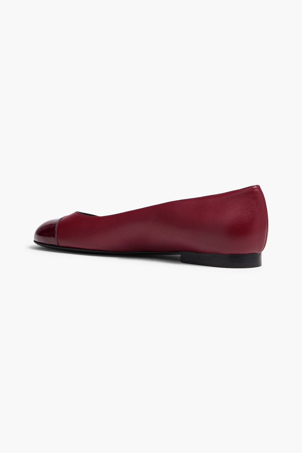 BALLY Biely embellished smooth and patent-leather ballet flats | THE OUTNET