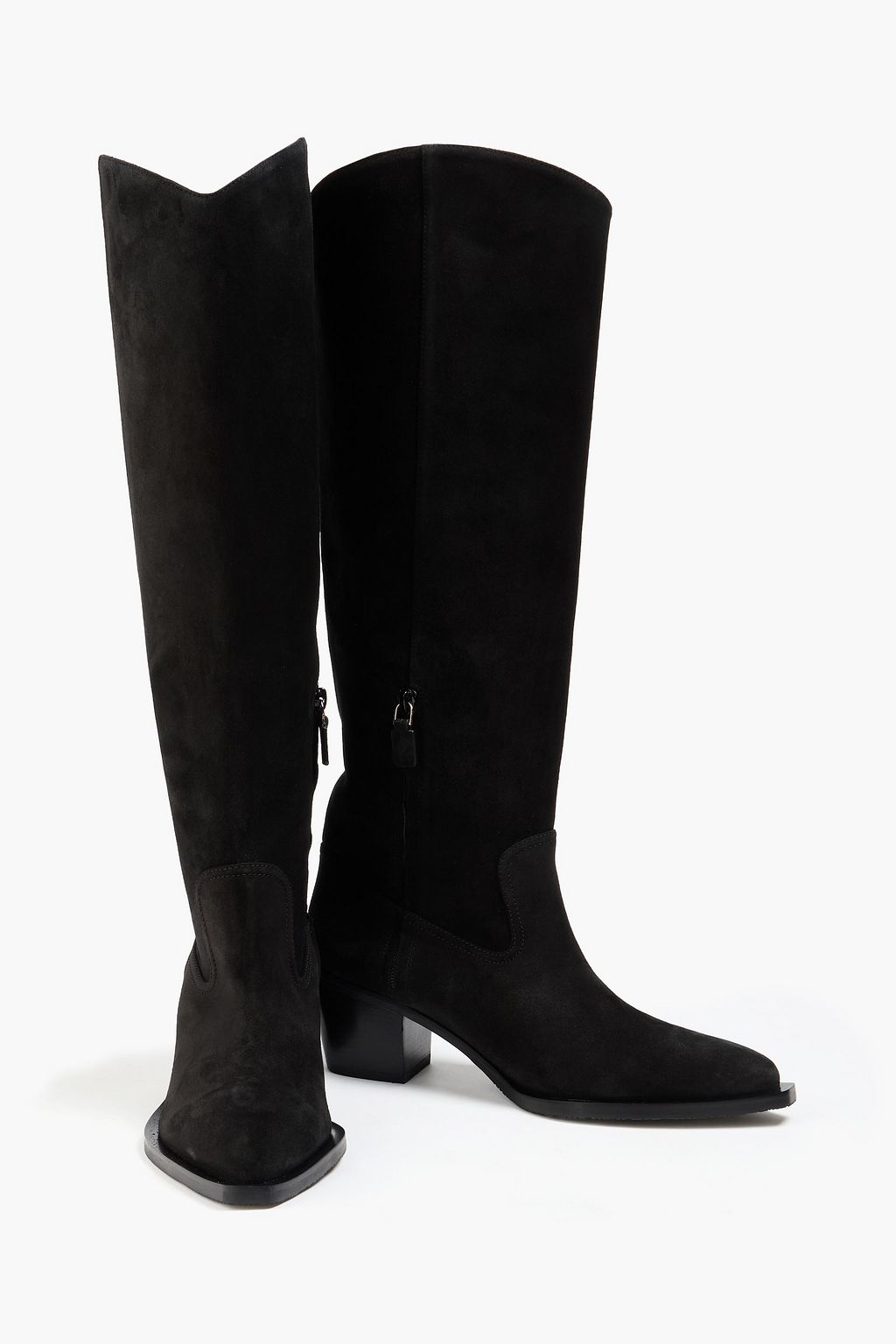 STUART WEITZMAN Tate suede cowboy boots | THE OUTNET