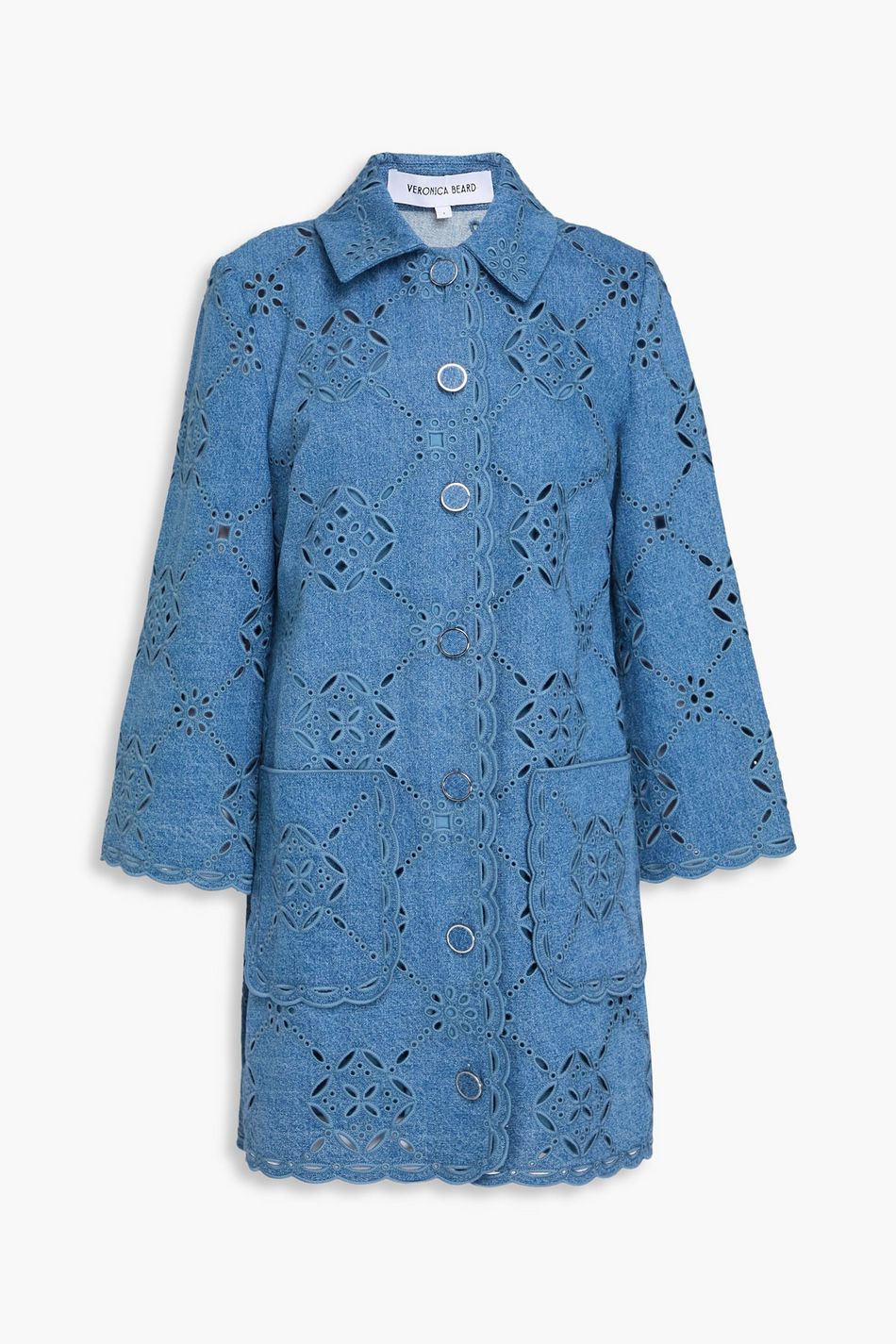 VERONICA BEARD Erilyn broderie anglaise cotton mini shirt dress | THE ...