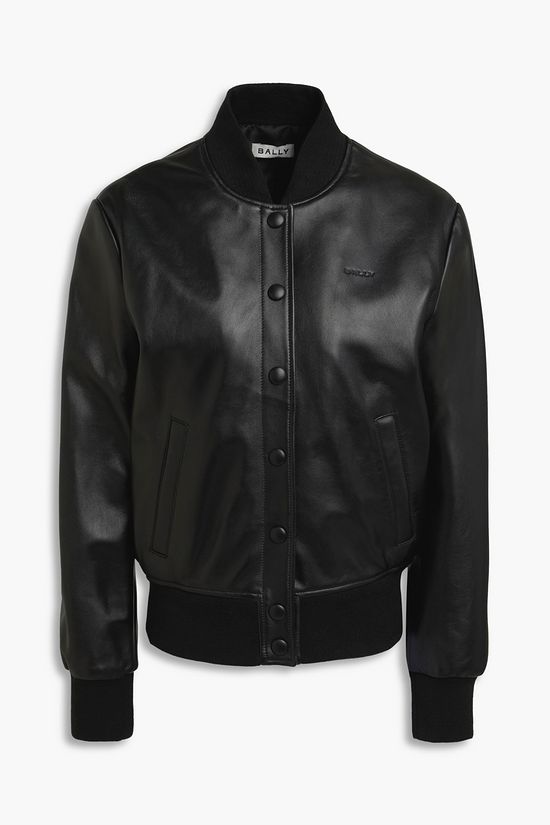 BALLY Leather bomber jacket | THE OUTNET