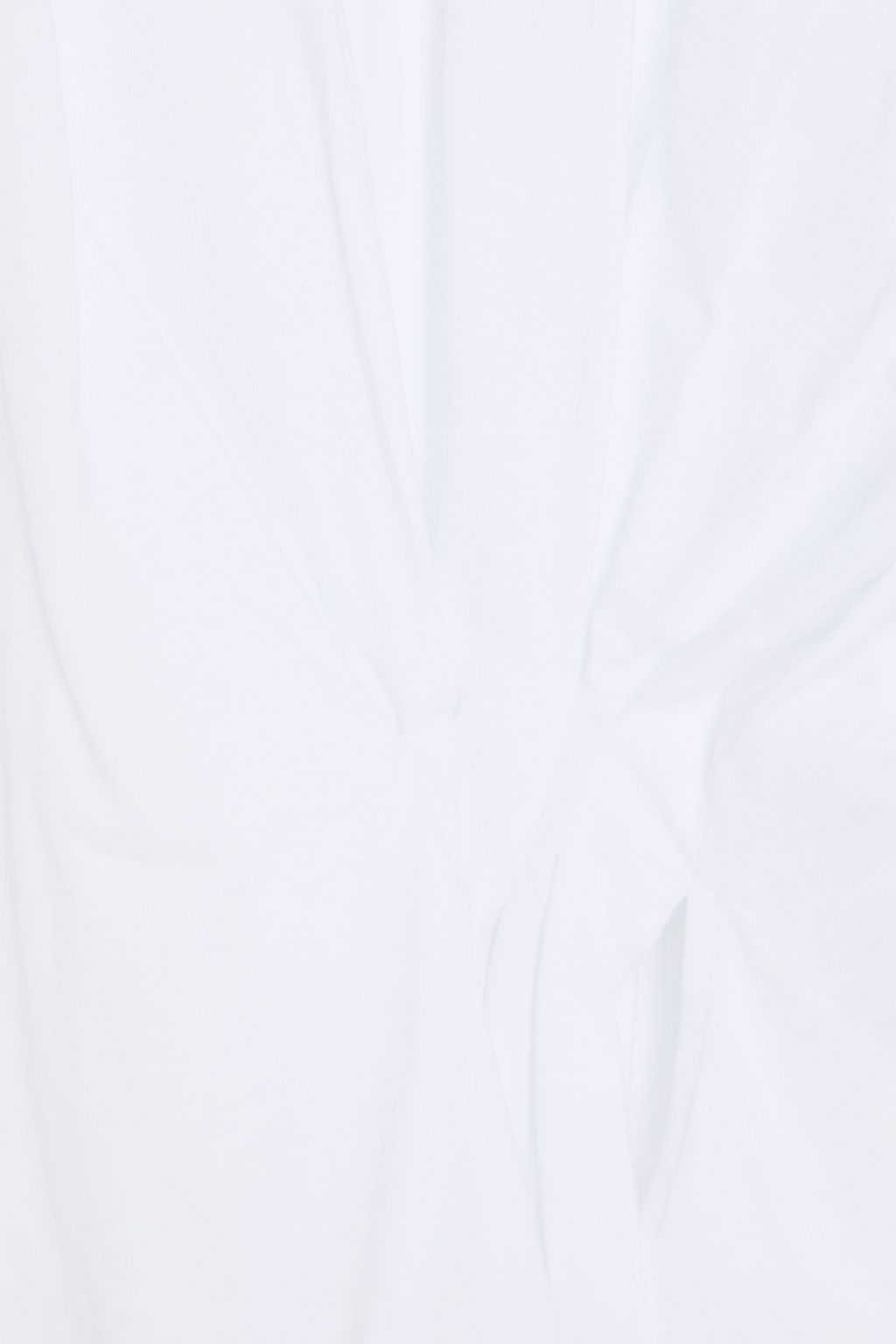 VICTORIA BECKHAM Ruched cotton-jersey T-shirt | THE OUTNET