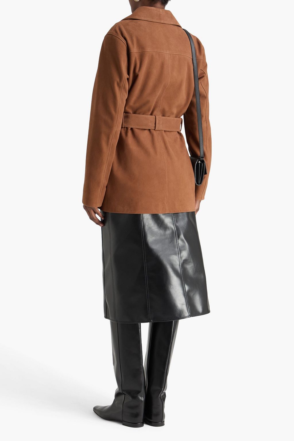 BALLY Belted suede jacket | THE OUTNET