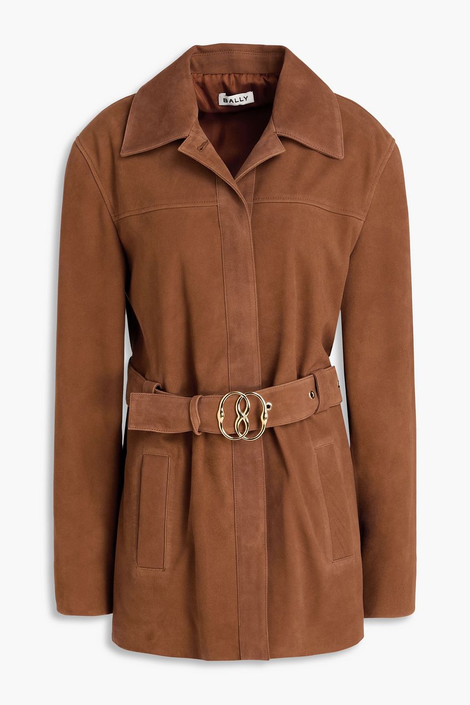 BALLY Belted suede jacket | THE OUTNET