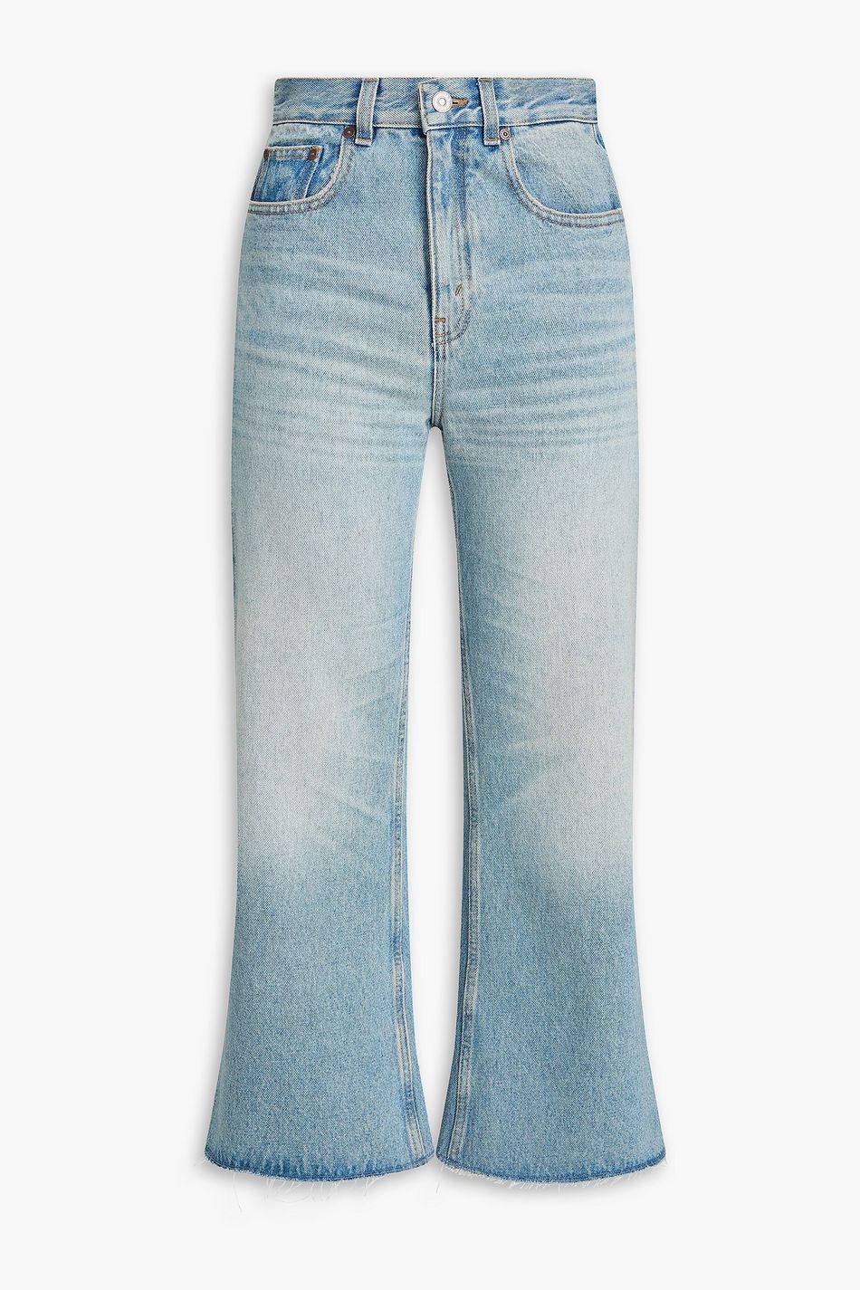 VICTORIA BECKHAM Cropped high-rise wide-leg jeans | THE OUTNET