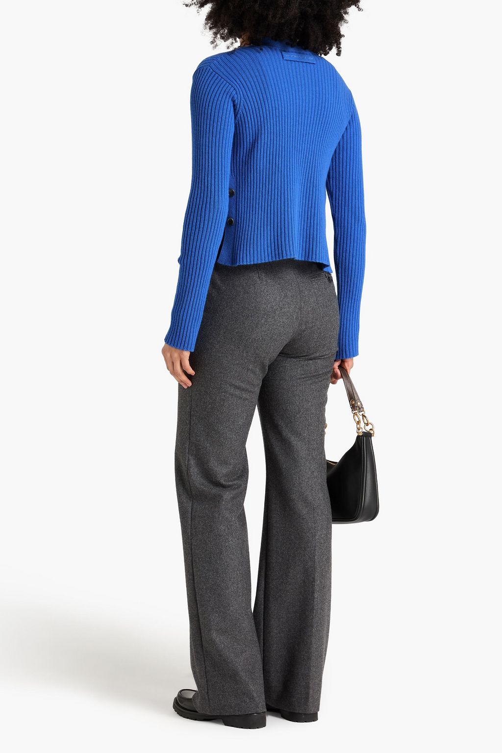 VICTORIA BECKHAM Ribbed wool and cashmere-blend cardigan | THE OUTNET