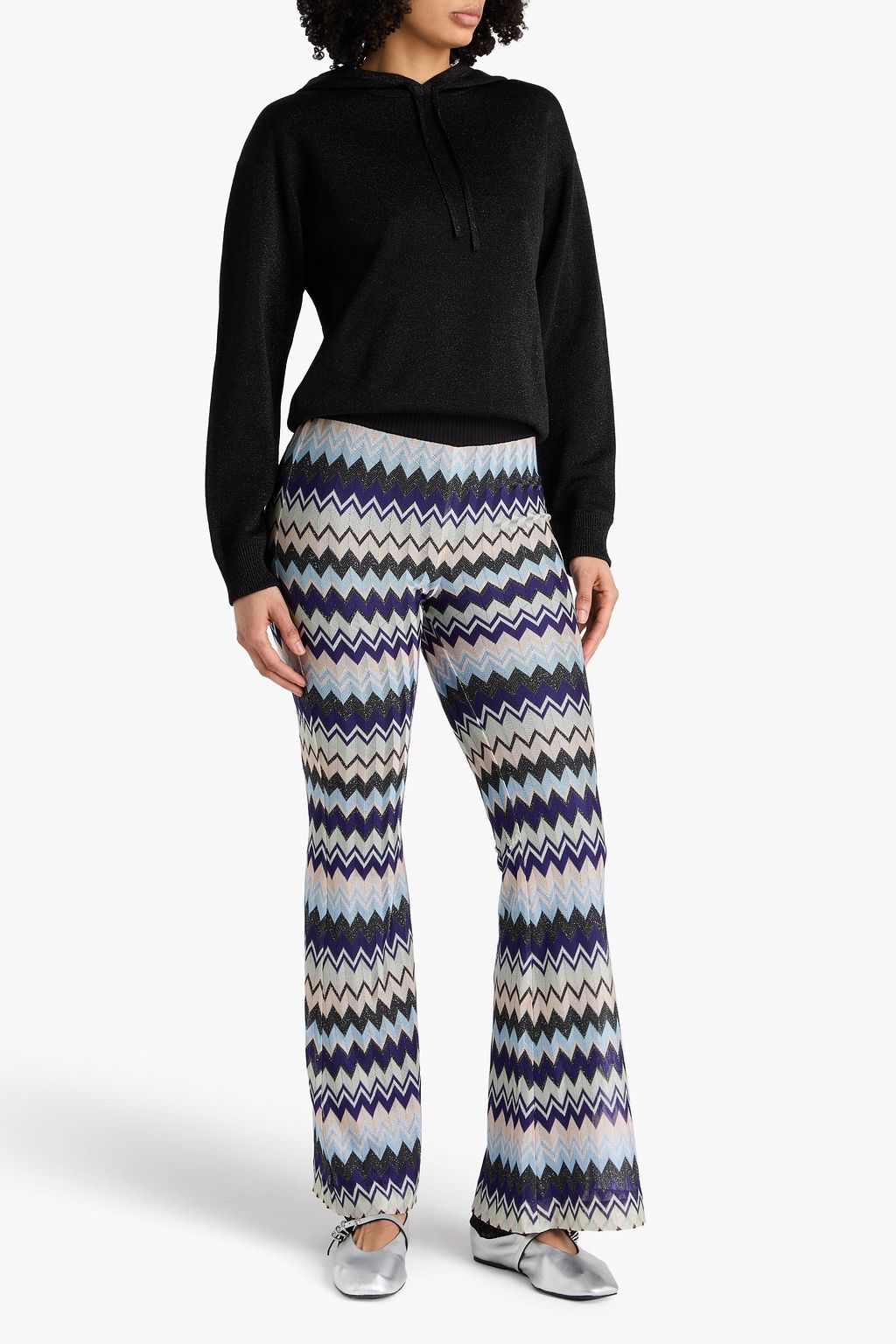 MISSONI Metallic knitted hoodie | THE OUTNET