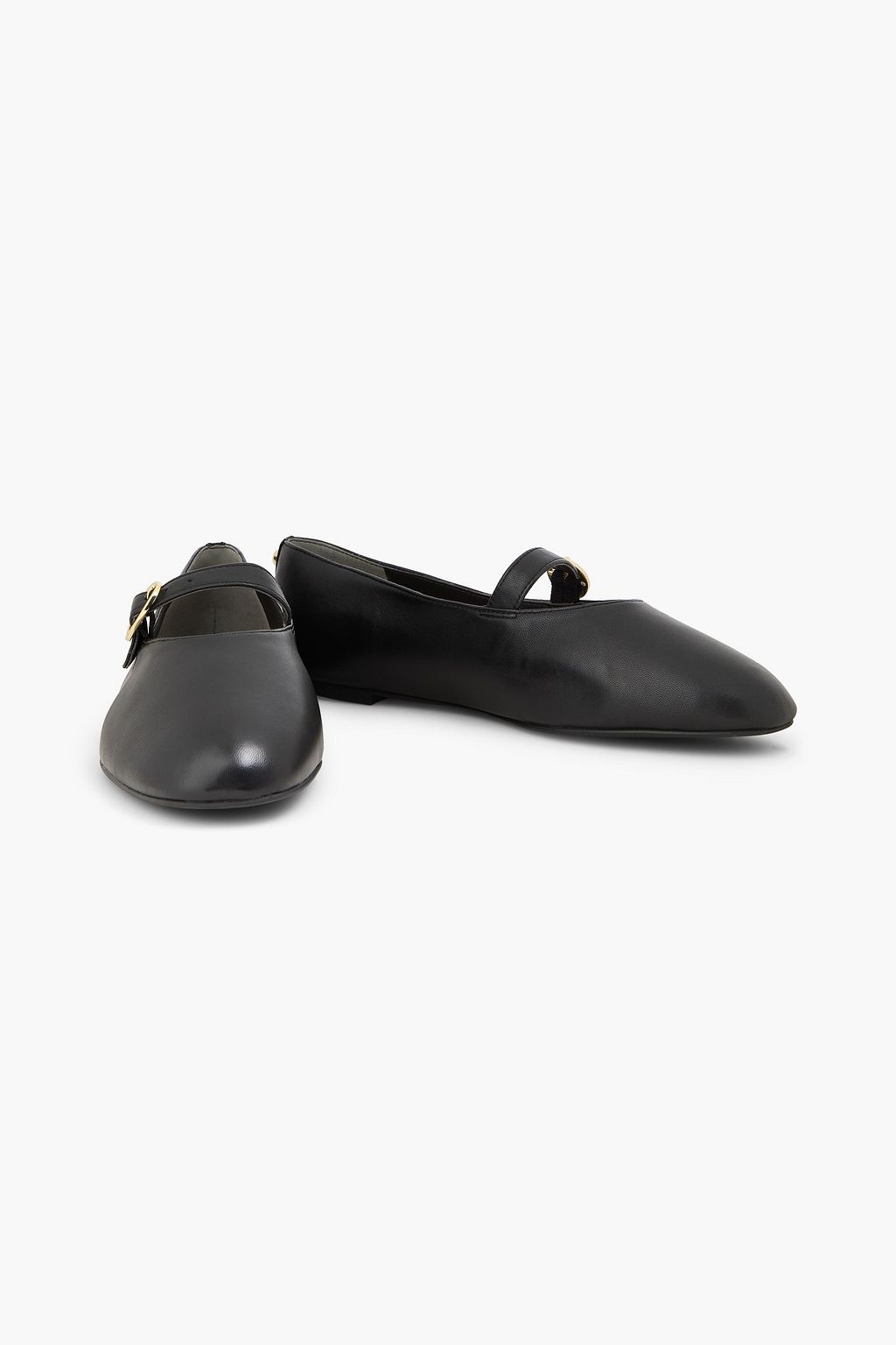 STUART WEITZMAN Kyra leather Mary Jane flats | THE OUTNET