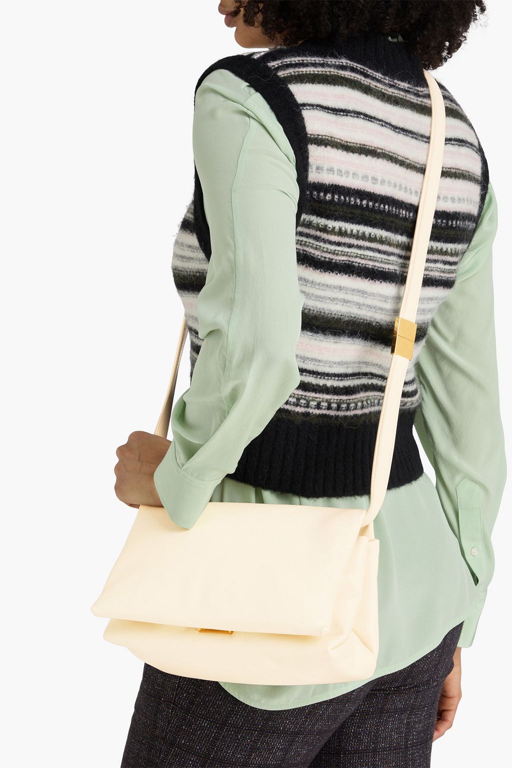 MARNI Prisma leather shoulder bag | THE OUTNET