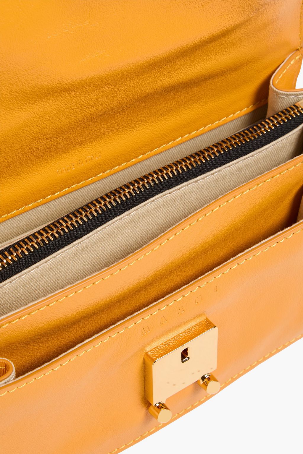 MARNI Trunk Soft pebbled-leather cross-body bag | THE OUTNET