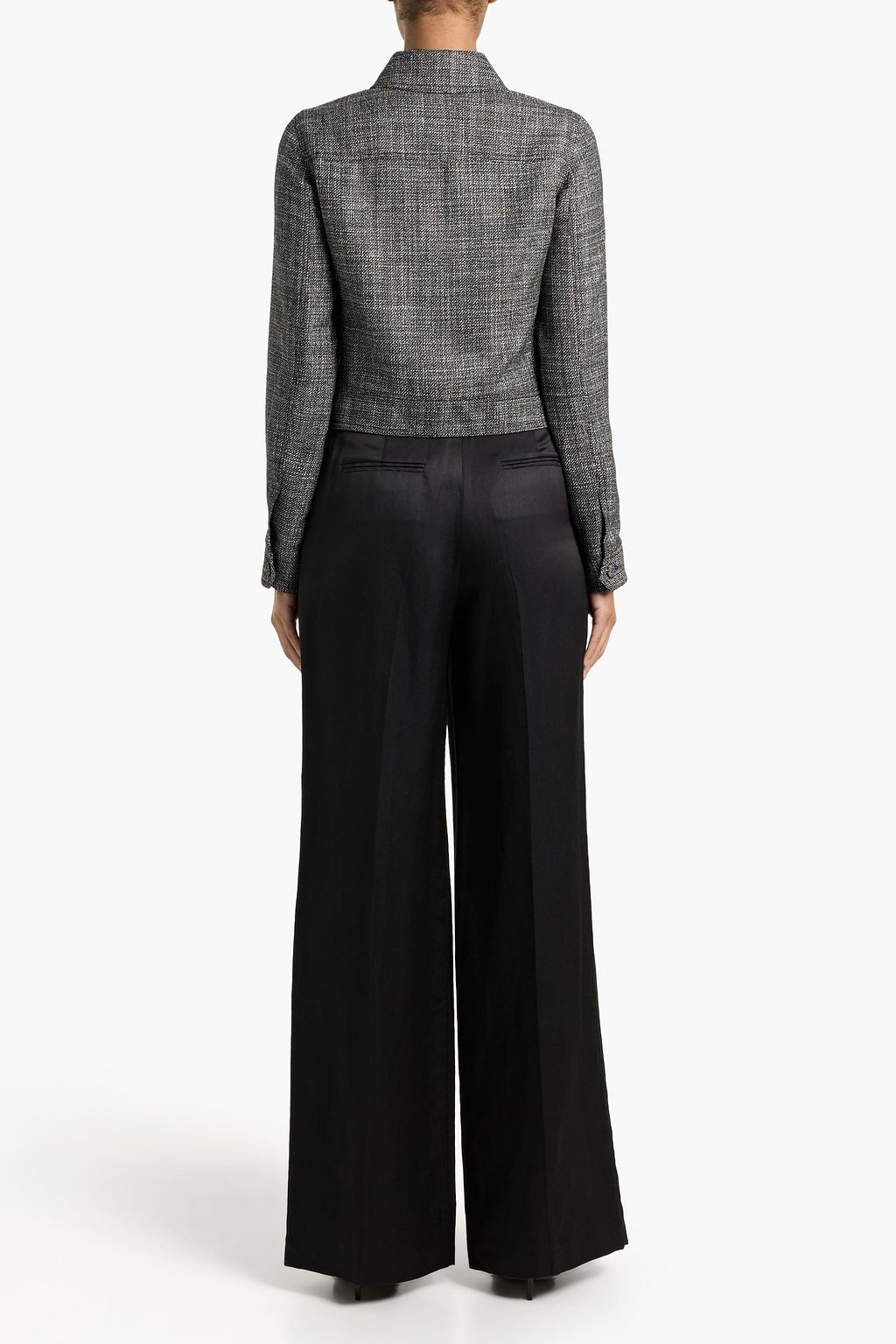 GABRIELA HEARST Vargas belted silk and linen-blend wide-leg pants | THE ...