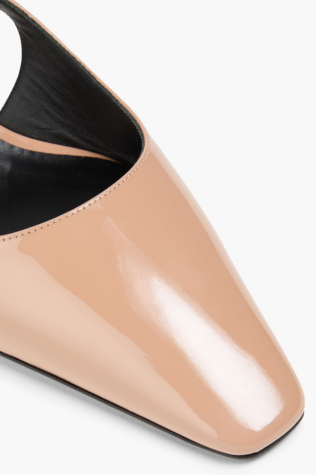VERSACE Slingback-Pumps aus Lackleder mit Verzierung | THE OUTNET