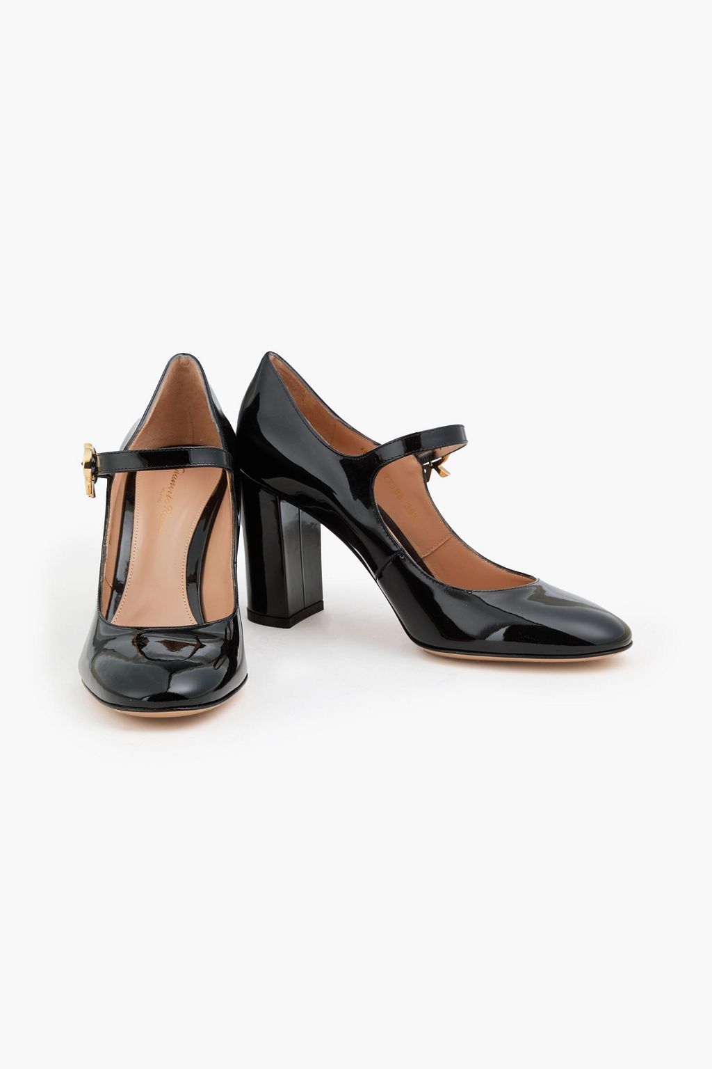 GIANVITO ROSSI Mary 85 patent-leather Mary Jane pumps | THE OUTNET