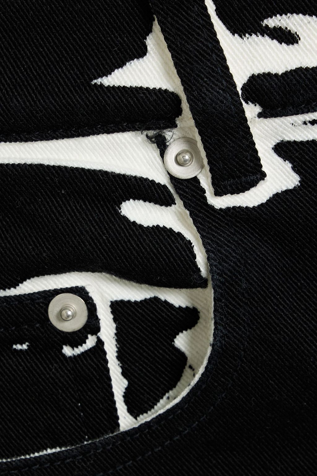 PROENZA SCHOULER Ryman printed high-rise straight-leg jeans | THE OUTNET