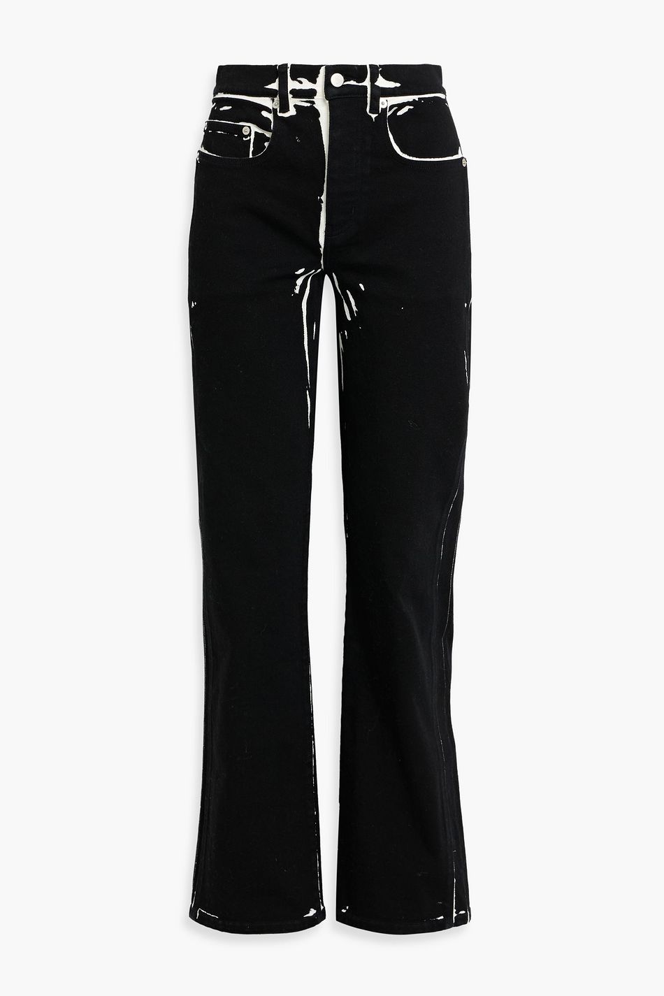 PROENZA SCHOULER Ryman printed high-rise straight-leg jeans | THE OUTNET