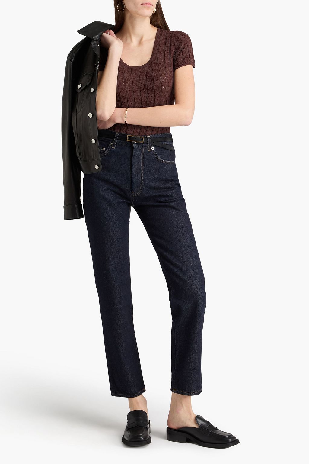 LOULOU STUDIO Wular high-rise straight-leg jeans | THE OUTNET