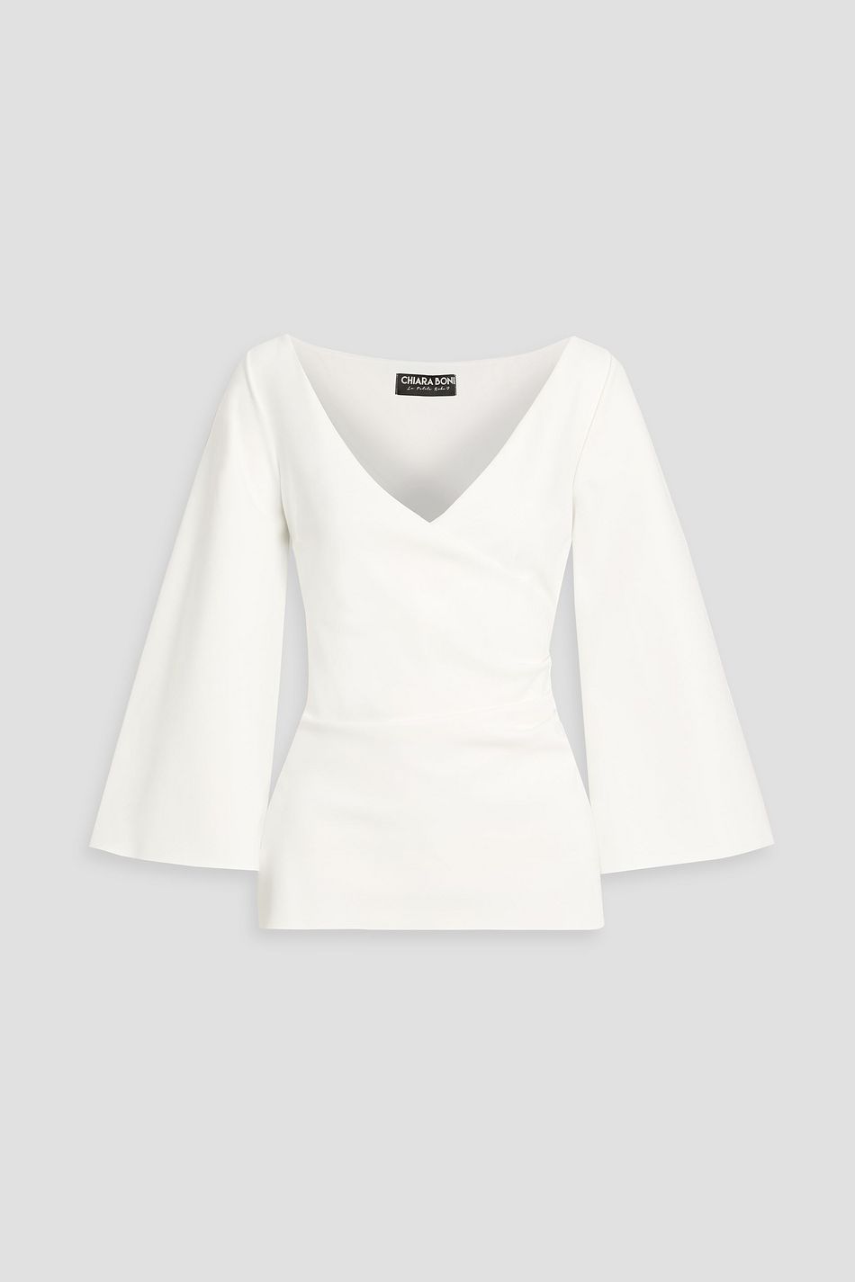 CHIARA BONI LA PETITE ROBE Mason wrap-effect stretch-jersey top | THE ...