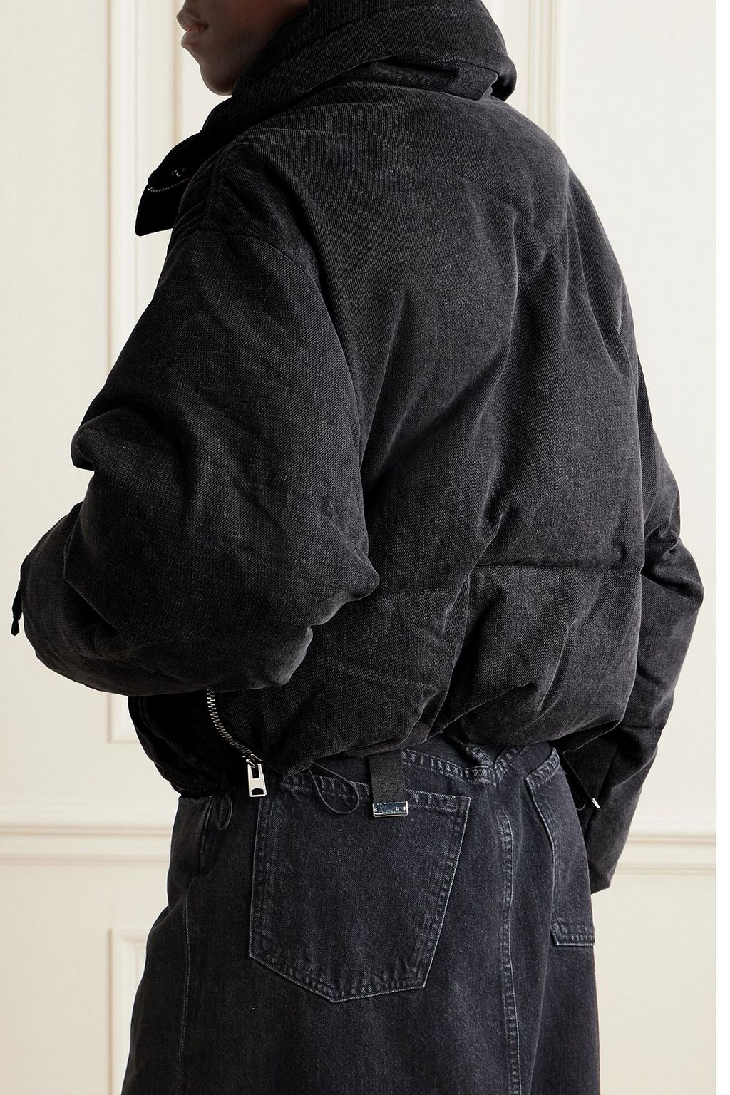 AGOLDE + Shoreditch Ski Club Nova quilted padded denim jacket | THE OUTNET