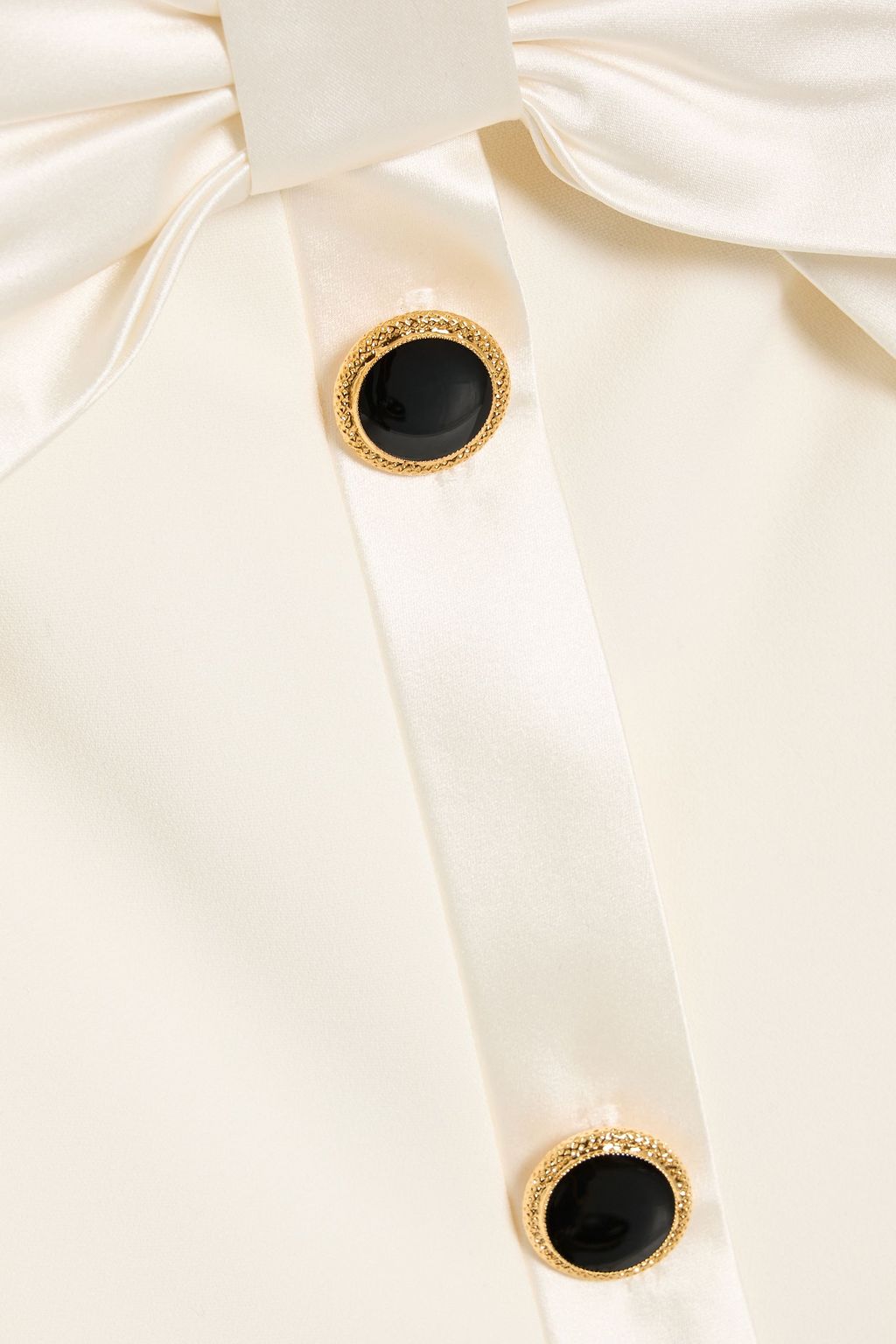 ALESSANDRA RICH Satin-trimmed crepe mini dress | THE OUTNET