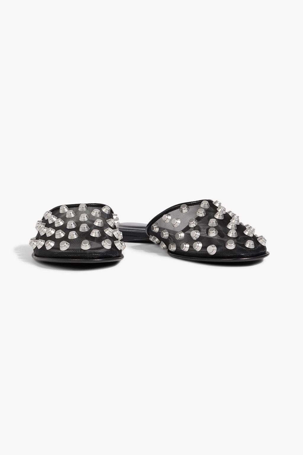 ALEXANDER WANG Rhodes studded mesh slippers | THE OUTNET