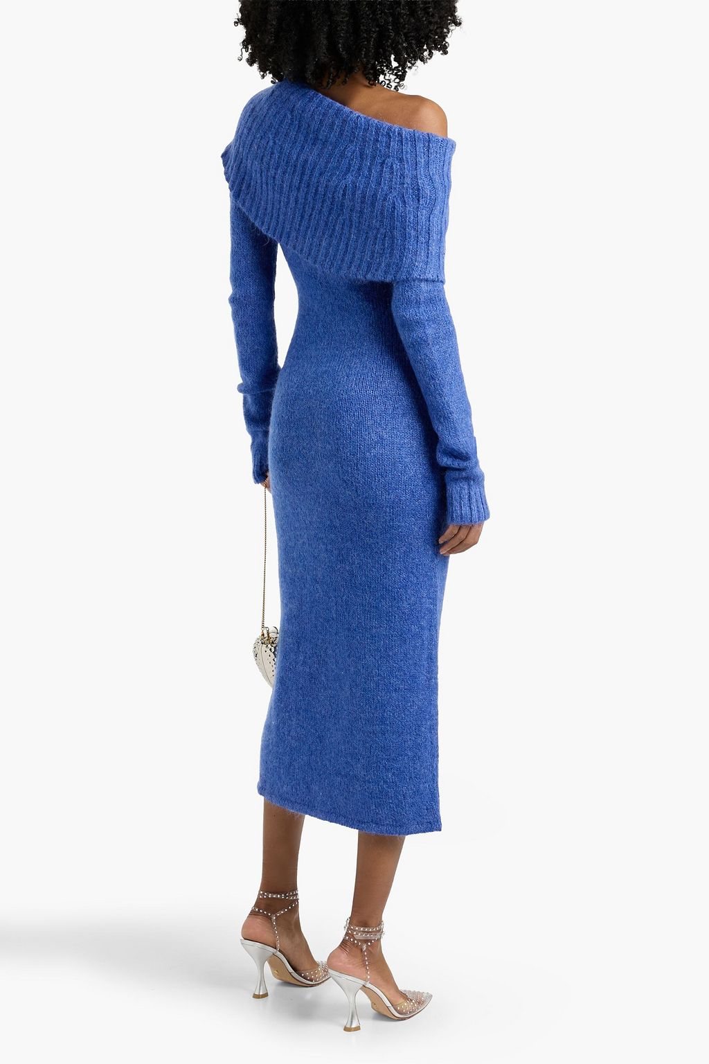 CULT GAIA Grayson one-shoulder brushed knitted midi dress | THE OUTNET