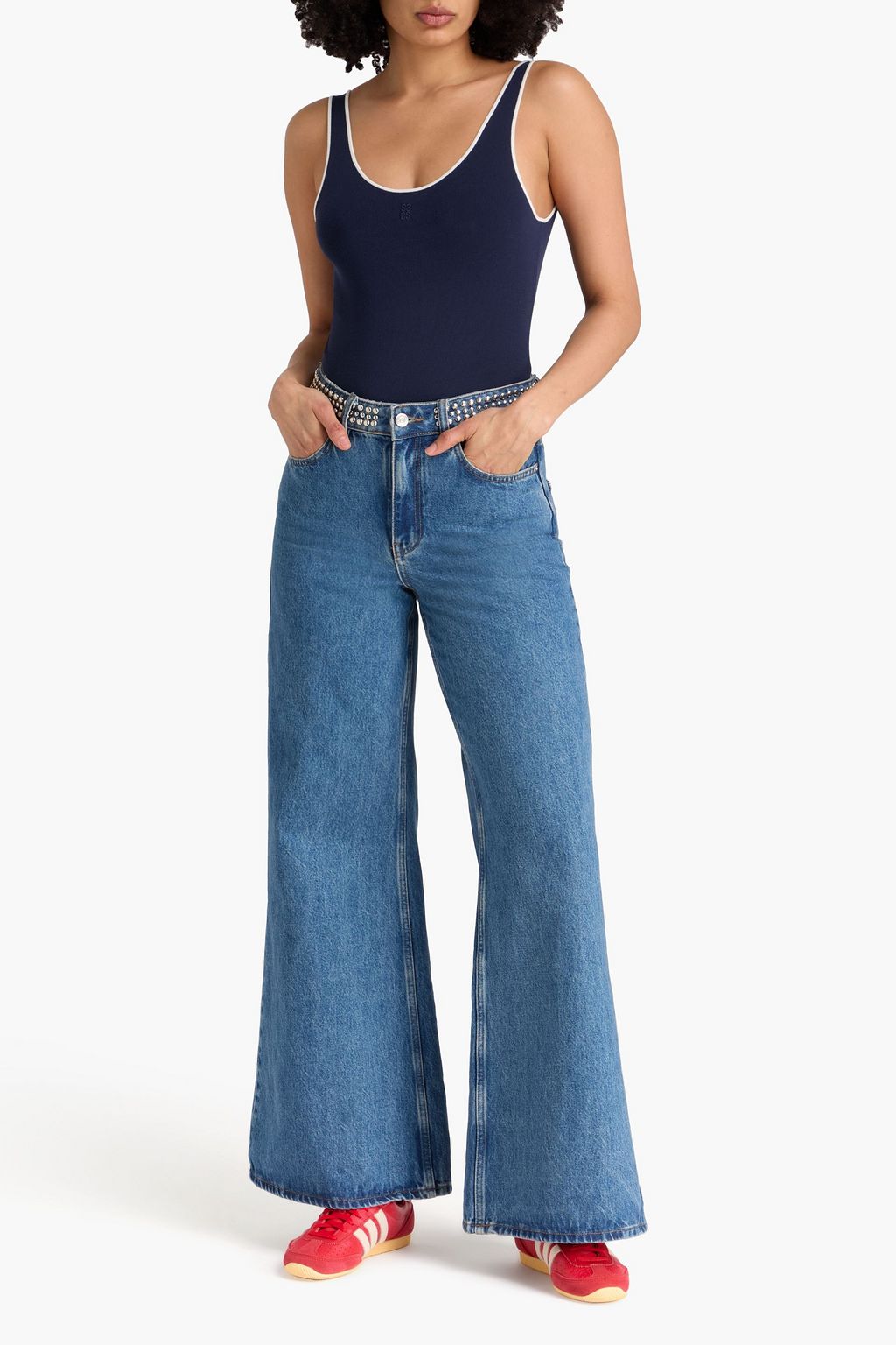 SANDRO Body aus Rippstrick | THE OUTNET