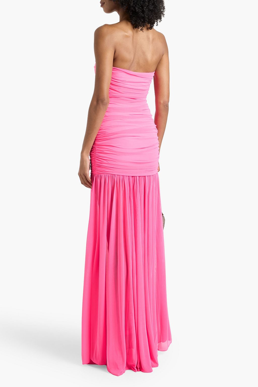 RETROFÊTE Adele strapless stretch-mesh maxi dress | THE OUTNET