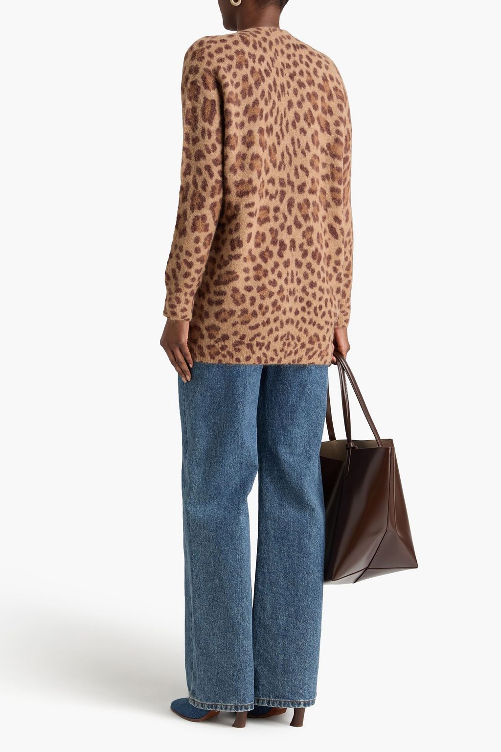 ZIMMERMANN Leopard-print alpaca-blend cardigan | THE OUTNET