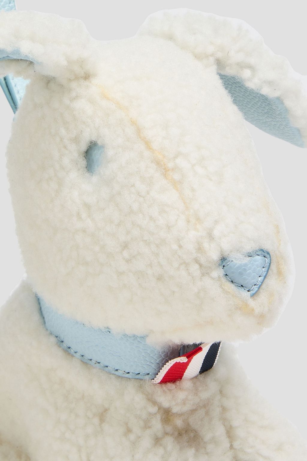 THOM BROWNE Rabbit small leather-trimmed shearling cross-body bag | THE ...