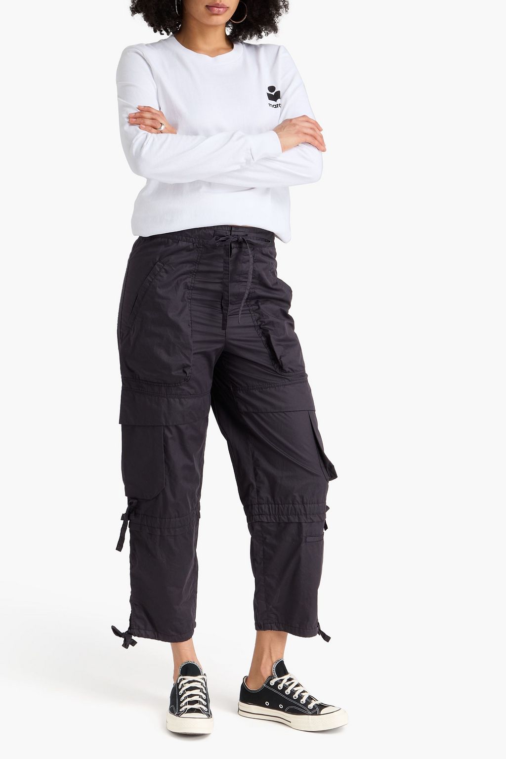 ISABEL MARANT Nazemi cotton-poplin cargo pants | THE OUTNET